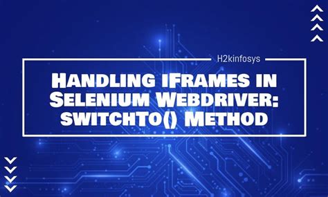 Handling Iframes In Selenium Webdriver H2k Infosys Blog