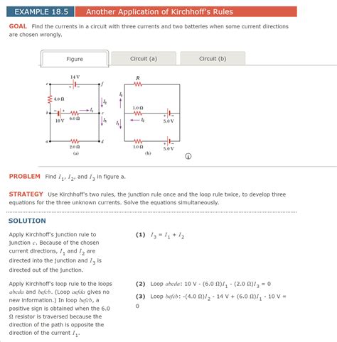 Solved Another Application Of Kirchhoff S Rules GOAL Find Chegg