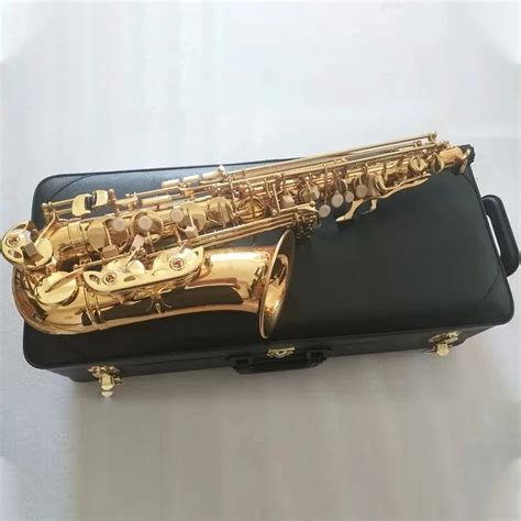 전문 알토 색소폰 황동 깊은 조각 금도금 알토 색소폰 악기 일대일 스타일 E Flat 875 정품 신제품 Aliexpress