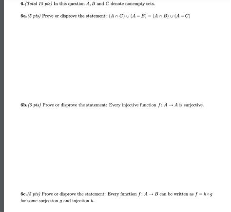 solved 6 total 15 pts in this question a b and c denote