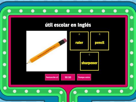 Classroom Supplies Numbers Colours Commands And Greetings Gameshow Quiz
