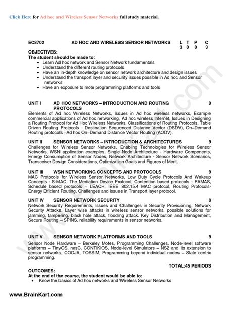 ec8702 adhoc syllabus pdf pdf wireless ad hoc network wireless