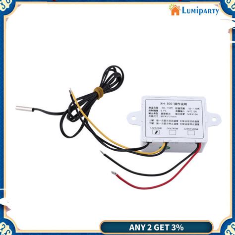 Lumiparty Xh W3001 W3001 สวิตช์ควบคุมอุณหภูมิดิจิทัล Led Shopee Thailand