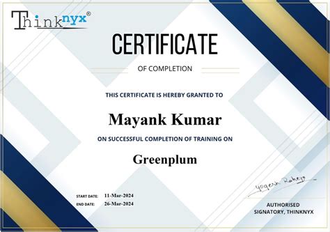 Mayank Kumar On Linkedin Greenplum Datawarehouse Certification