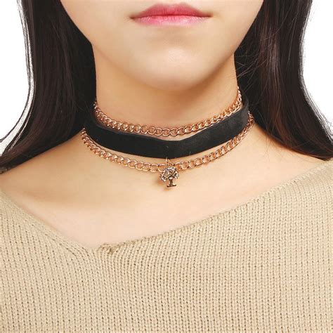 Buy 3pcspack Elegant Choker Necklace Sets For Women Black Velet Lace
