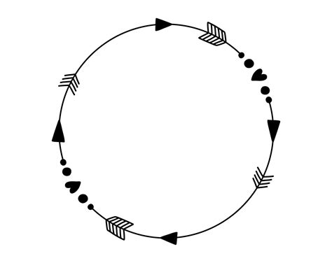 Arrow Circle SVG Etsy