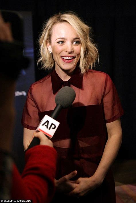 Rachel Mcadams Flashes Skin In Sheer Ensemble At Sonic Sea Screening