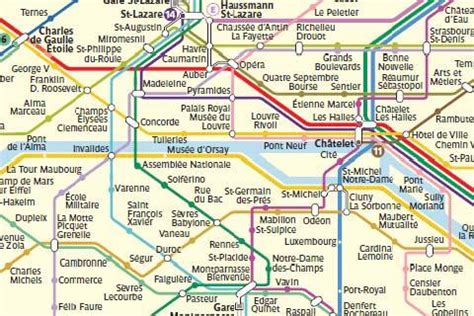 Paris Metro Stops Map With Attractions Map Of Paris Arrondissements