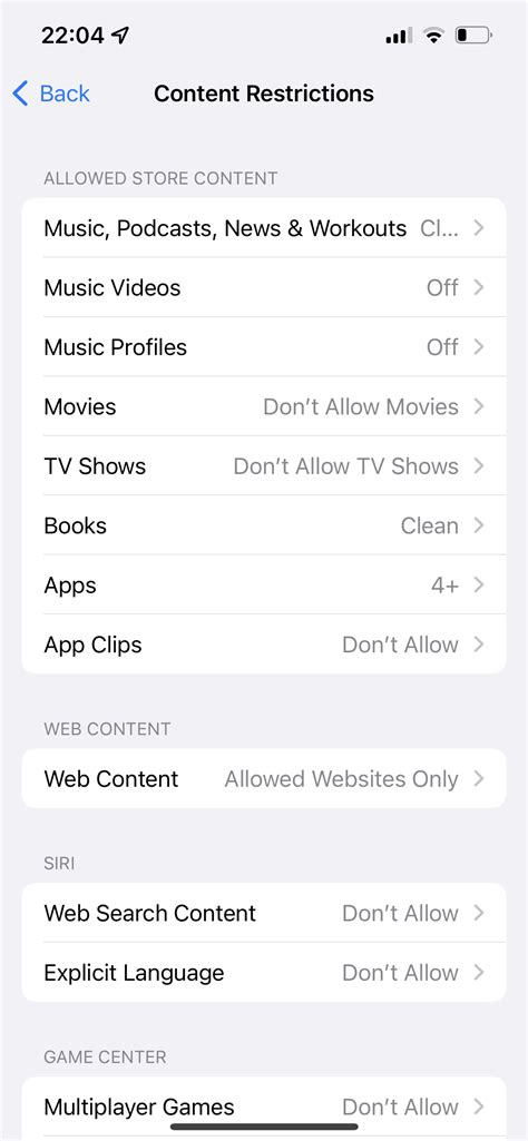 Content Restrictions Apple Community