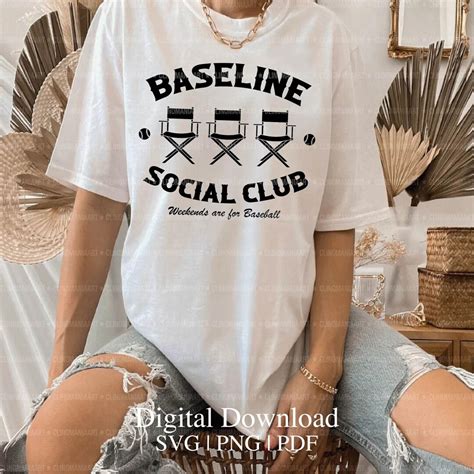 Baseline Social Club Svg Baseball Mom Svg Baseball Fan Svg Baseball Shirt Svg Baseball Png