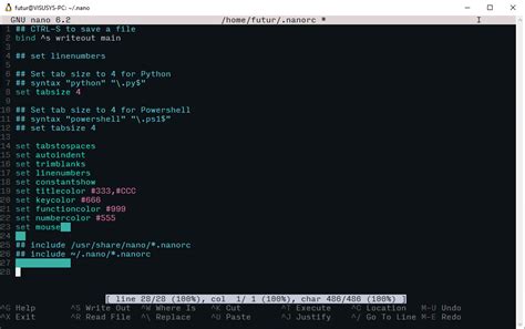 How Do I Get Rid Of This Leading Space Highlighting In Nano Ubuntu