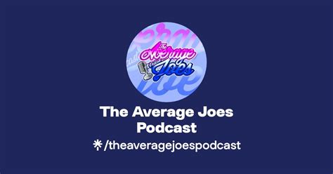 The Average Joes Podcast Instagram Tiktok Linktree
