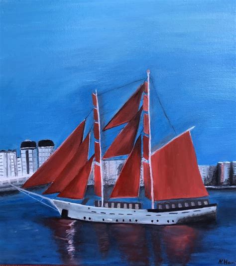 Алые паруса - картина на Мольберт | Sailing ships, Picture, Sailing