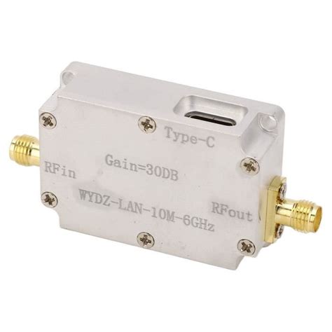 RF WideBand Amplifier Low Noise Amplifier LNA 10M6Ghz High Gain SMA Female Connector For Radio