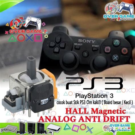 jual analog stick joystick ps3 kaki 3 hall magnetic analog stik
