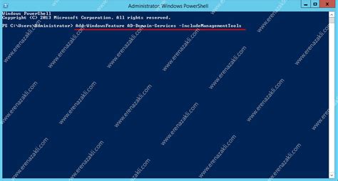 Powershell Ile Windows Server 2012 R2 Active Directory Kurulumu