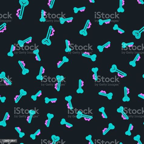 하트 모양 아이콘의 라인 키는 검은 색 배경에 매끄러운 패턴을 격리합니다 3월 8일 세계 적인 해피 우먼의 날 벡터 0명에 대한 스톡 벡터 아트 및 기타 이미지 Istock