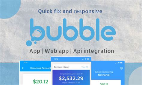 be your bubble developer for bubble io app and bubble website by dy