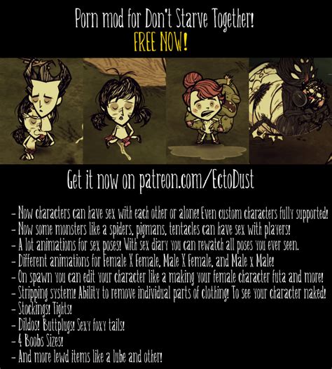 If Anyone Is Interested I Found An Open Source Sex Mod For Don T Starve Together And Its Better
