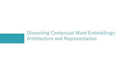 Dissecting Contextual Word Embeddings Pdf Technology And Computing
