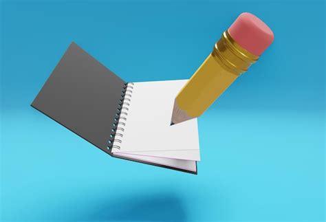 Premium Photo Pencil And Paper 3d Render Premium Photo Pencil And Paper 3d Render