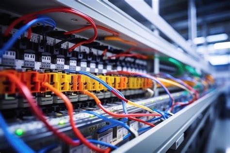 Electrical Equipment Of A Modern Plant Power Supply Communication And Control System Stock