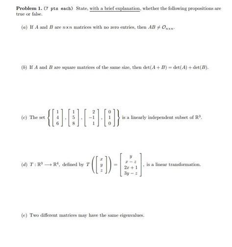 solved problem 1 7 pts each state with a brief