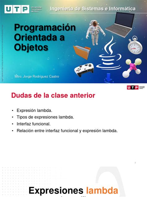 Poo S13s01 Expresiones Lambda Ii Pdf Java Lenguaje De