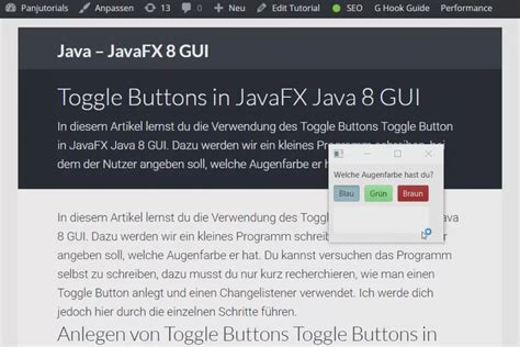Javafx Tutorials Gui Entwicklung