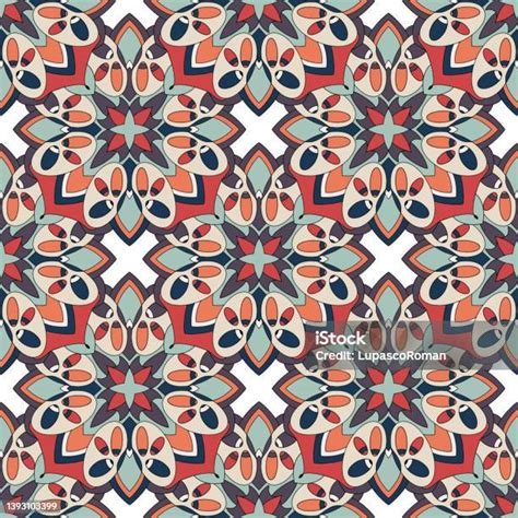 부족 벡터 장식품 원활한 아프리카 패턴 쉐브론과 삼각형이있는 민족 카펫 아즈텍 스타일 타일에 삼각형이있는 기하학적 모자이크 고대