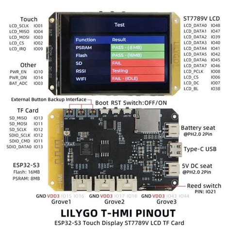 Lilygo T Hmi Esp32 S3 28 Inch Ips Tft Display Met Touchscreen
