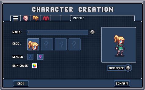 Character Customization Pixel Art Game R Indiegaming