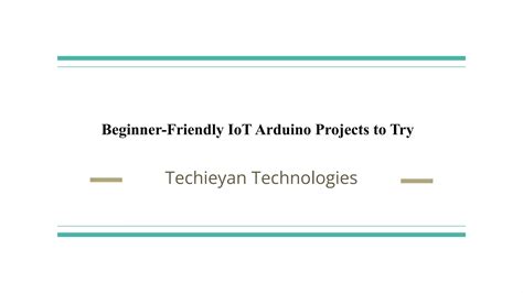Beginner Friendly Iot Arduino Projects To Trypdf