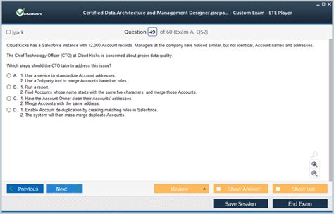 Salesforce Certified Data Architecture And Management Designer Exam