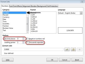 Formatting