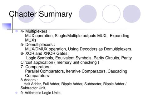 Ppt Ece 3110 Introduction To Digital Systems Chapter 6 Combinational