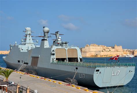 The Danish Navy Absalon Class Support Ship Esbern Snare L17 In Malta