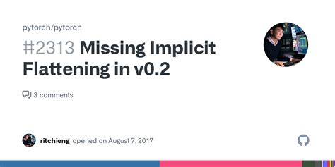 Missing Implicit Flattening In V02 · Issue 2313 · Pytorchpytorch
