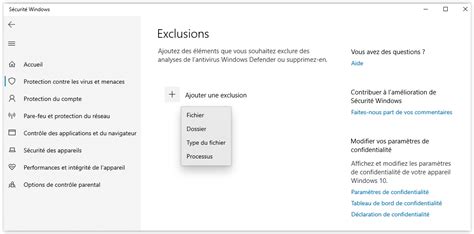 Windows 10 Comment Exclure Un Fichier De Windows Defender