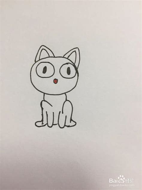 小白和小黑简笔画 简笔画图片大全 普车都