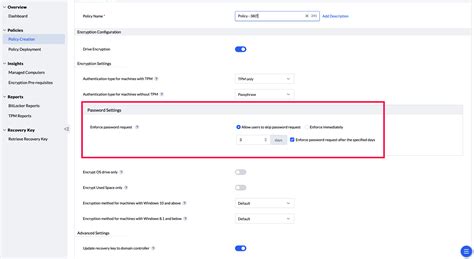Bitlocker Policy Creation Manageengine Endpoint Central