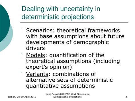 ppt integrating deterministic and stochastic projections a comparative