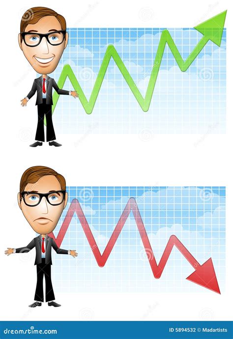 Businessman Profits And Losses Stock Illustration Illustration Of Illustrated Cash 5894532