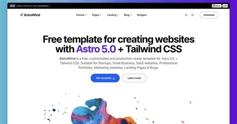 Astrowind Free Astro Tailwind Css Template All Utilitycss