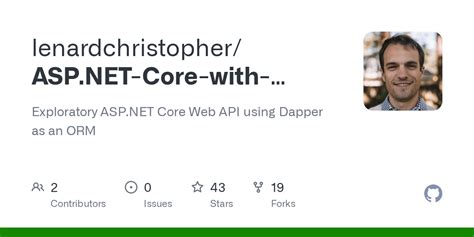 Github Lenardchristopheraspnet Core With Dapper Exploratory Asp