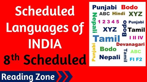 Scheduled Languages Of India National Languages Of India 22