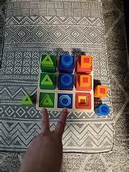 Melissa Doug Shape Sequence Sorting Set Wooden Toy Amazon Ca Toys Games