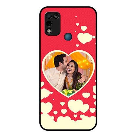 Buy Infinix Hot Play Custom Glass Mobile Case Love Symbols Phone Cover Design