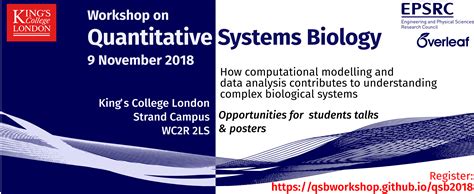 Quantitative Systems Biology 2018 November 9th