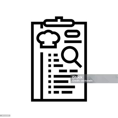 메뉴 계획 레스토랑 요리사 선 아이콘 벡터 일러스트 레이 션 계획에 대한 스톡 벡터 아트 및 기타 이미지 계획 레스토랑